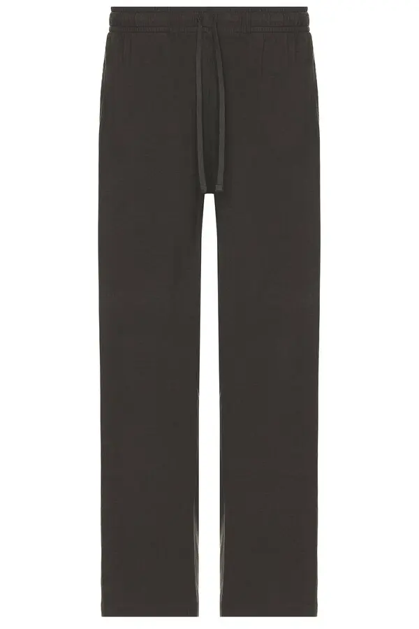 SKIMS Jersey Straight Pant In Charcoal - Ash