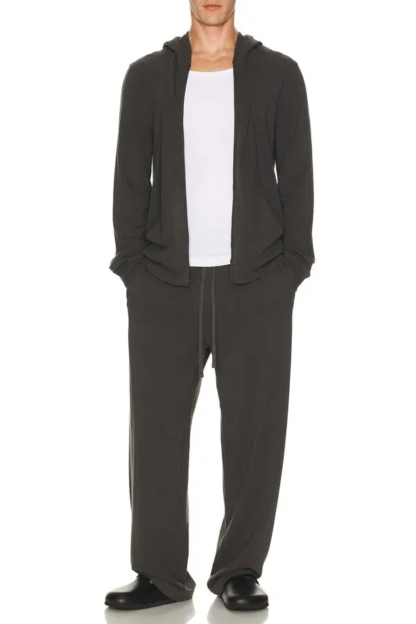 SKIMS Jersey Lounge Straight Leg Pant - Ash