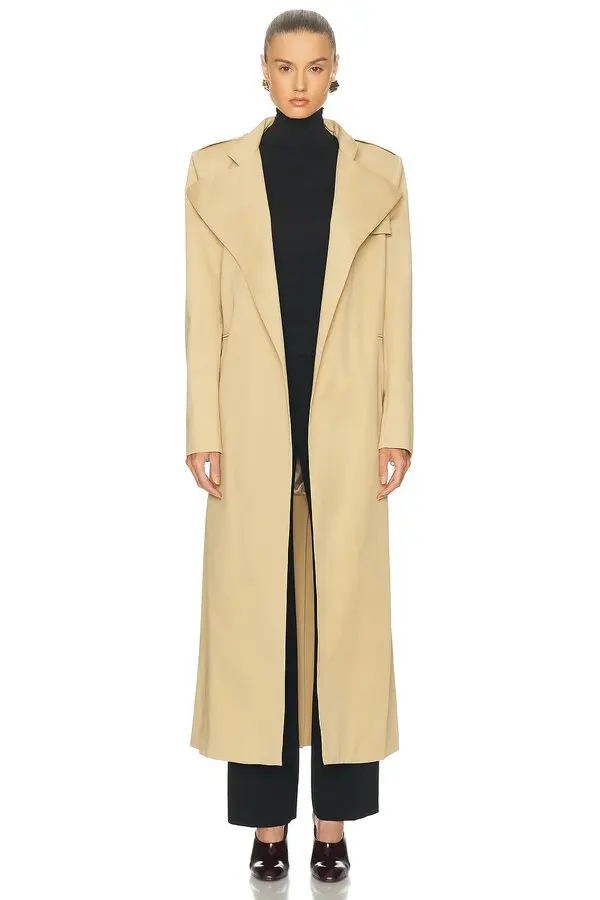 Khaite Maxwell Tan Coat - Wheat