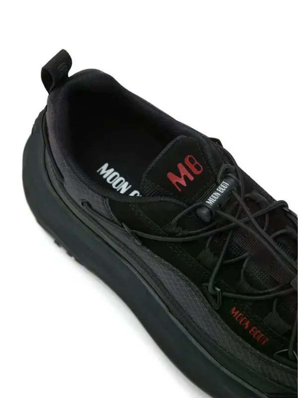 Moon Boot Lace-up Platform Sneakers - Black