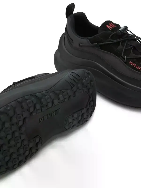 Moon Boot Lace-up Platform Sneakers - Black