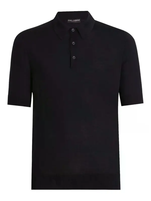Dolce & Gabbana Short-sleeve Polo Shirt - Blue