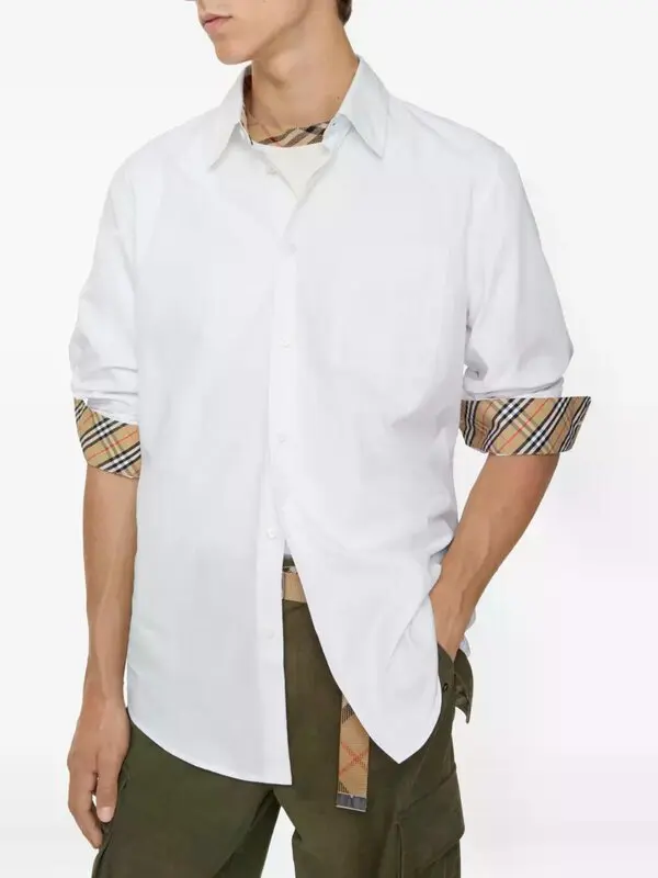 Burberry Check-pattern Cuffs Shirt