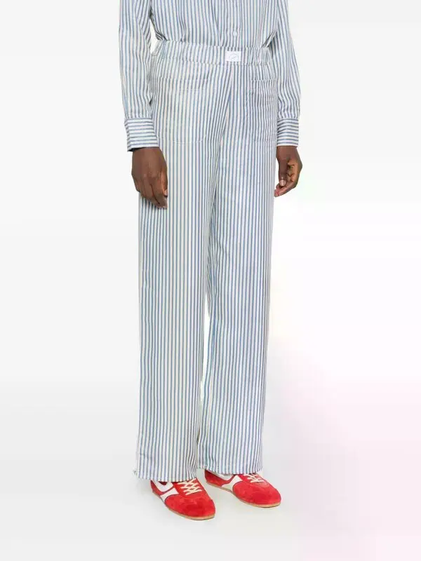 Maison Labiche Oudin Striped Wide-leg Trousers