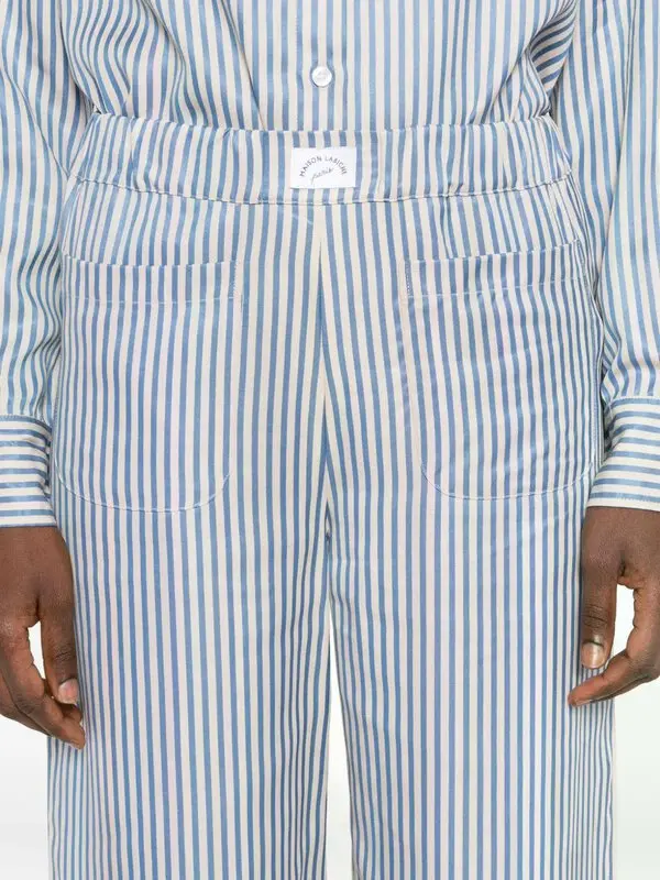 Maison Labiche Oudin Striped Wide-leg Trousers