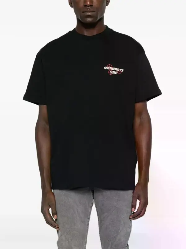 Carhartt Work In Progress Logo-print Organic Cotton T-shirt - Black