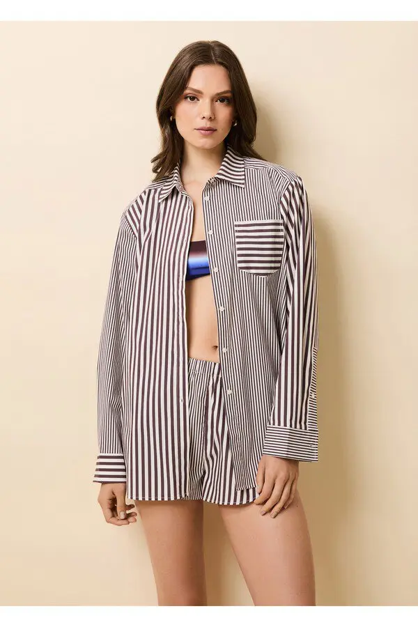 Solid & Striped Avril Striped Button-down Shirt