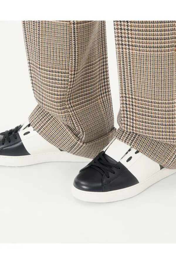 Valentino Garavani Calfskin Open Sneaker - Black