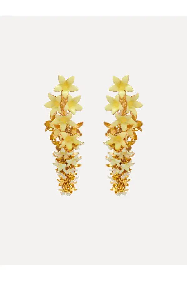 Oscar De La Renta Foxglove Earrings - Pink