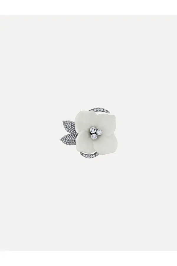 Oscar De La Renta Pearl Blossom Hair Clip - Natural