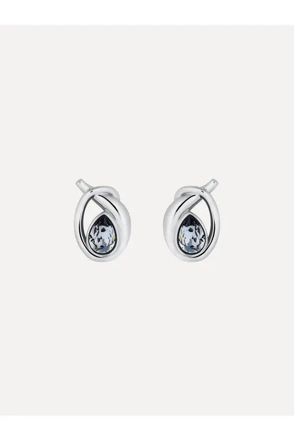 Oscar De La Renta Looped Teardrop Earrings - Natural