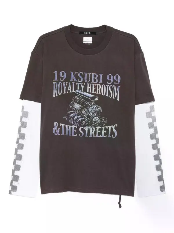 Ksubi Engine-print Long-sleeve T-shirt