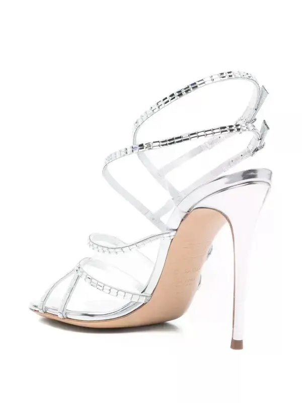 Casadei 80mm Starsway Cage Crystal-embellished Stiletto Pumps