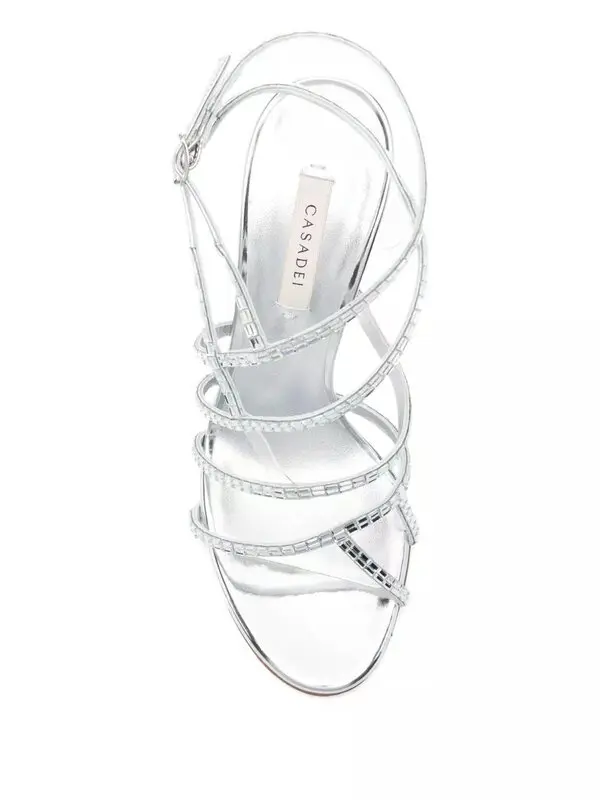 Casadei 80mm Starsway Cage Crystal-embellished Stiletto Pumps
