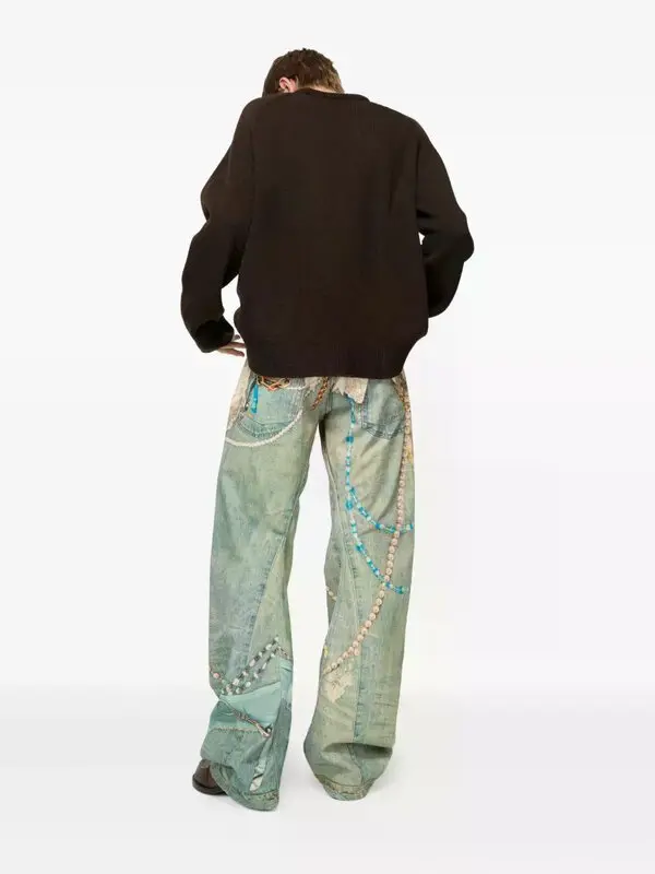 Acne Studios V-neck Embroidered Sweater