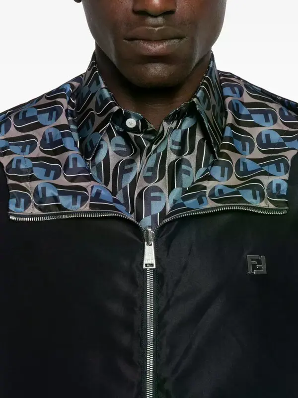 Fendi Logo-plaque Hooded Jacket