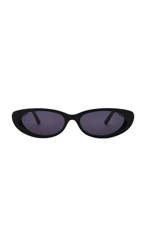 LUV LOU X Whitney Port The Sonny Sunglasses - Black & Smoke Mono