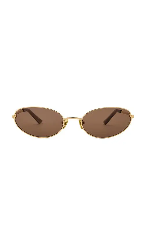 LUV LOU X Whitney Port The Rose Sunglasses - Gold & Tan Mono