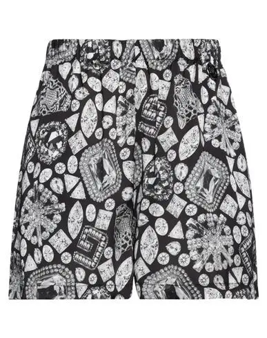GAELLE PARIS Viscose Multicolor Printed High Waisted Shorts