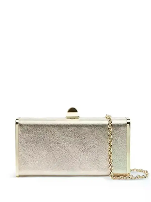 COCCINELLE Liv Metallic-finish Box Shoulder Bag - Yellow