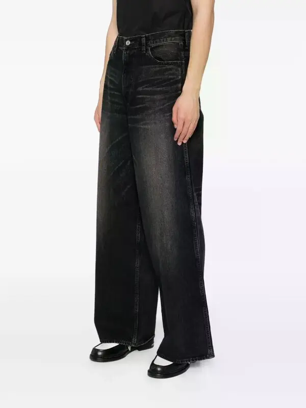 Masu Washed Baggy Jeans - Black | Editorialist