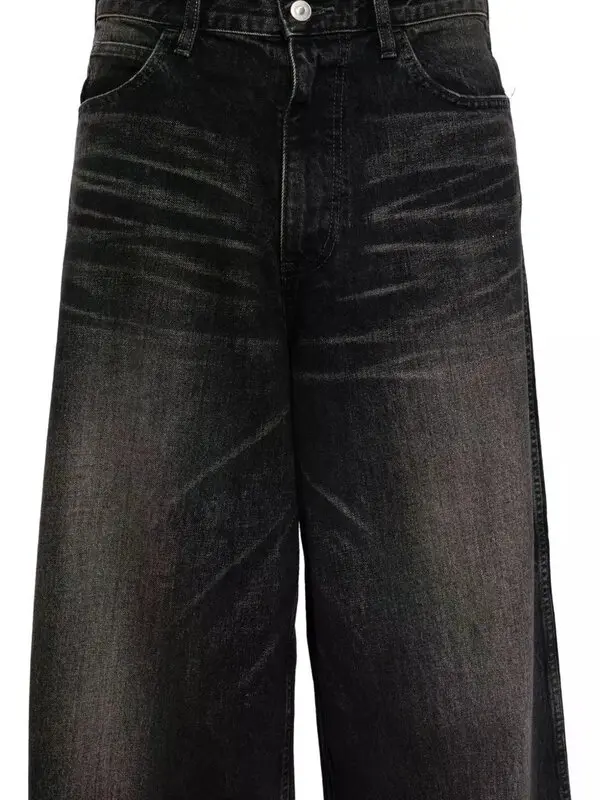 Masu Washed Baggy Jeans - Black | Editorialist