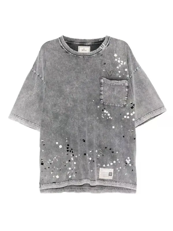 Mihara Yasuhiro Geometric-embellished T-shirt