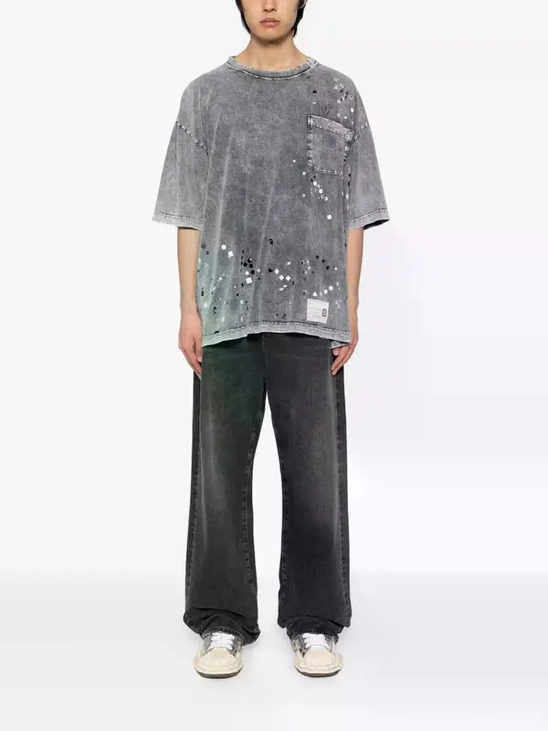 Mihara Yasuhiro Geometric-embellished T-shirt