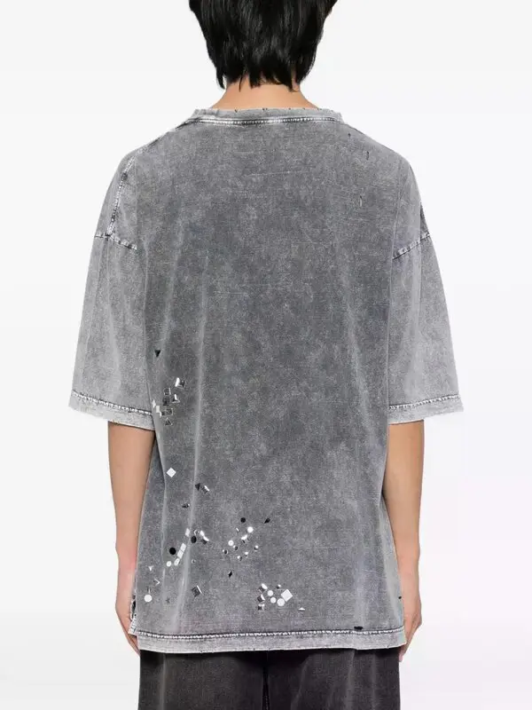 Mihara Yasuhiro Geometric-embellished T-shirt