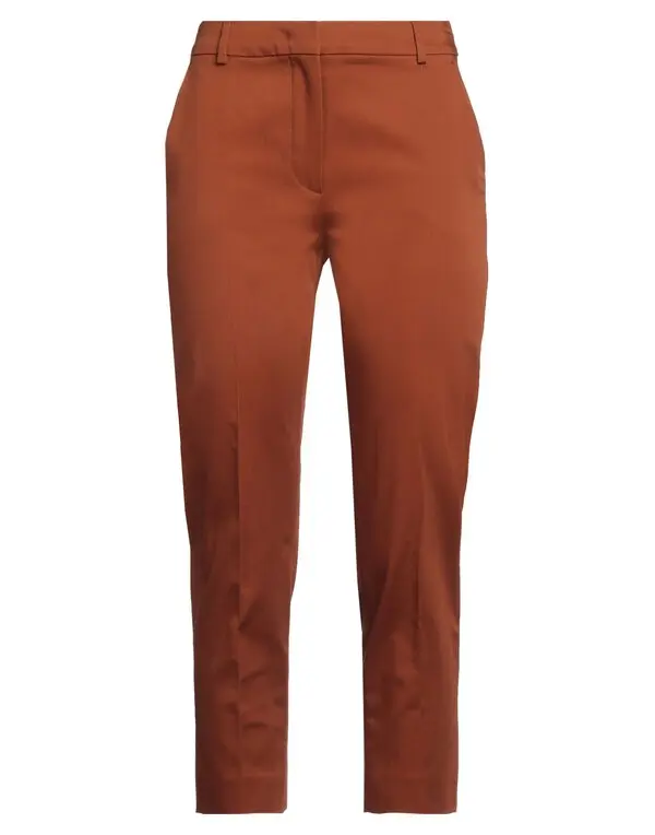 Max Mara Tapered Cotton Elastane Pants - Brown