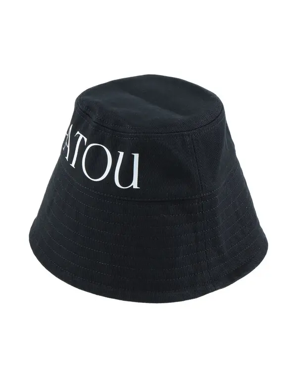 PATOU Cotton Gabardine Bucket Hat - Black
