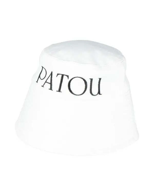 PATOU Cotton Gabardine Bucket Hat - White