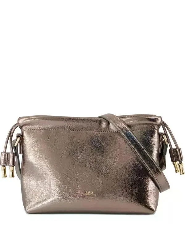 A.p.c. Metallic Drawstring Shoulder Bag