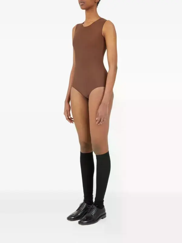 MAISON MARGIELA Sleeveless Bodysuit - Brown