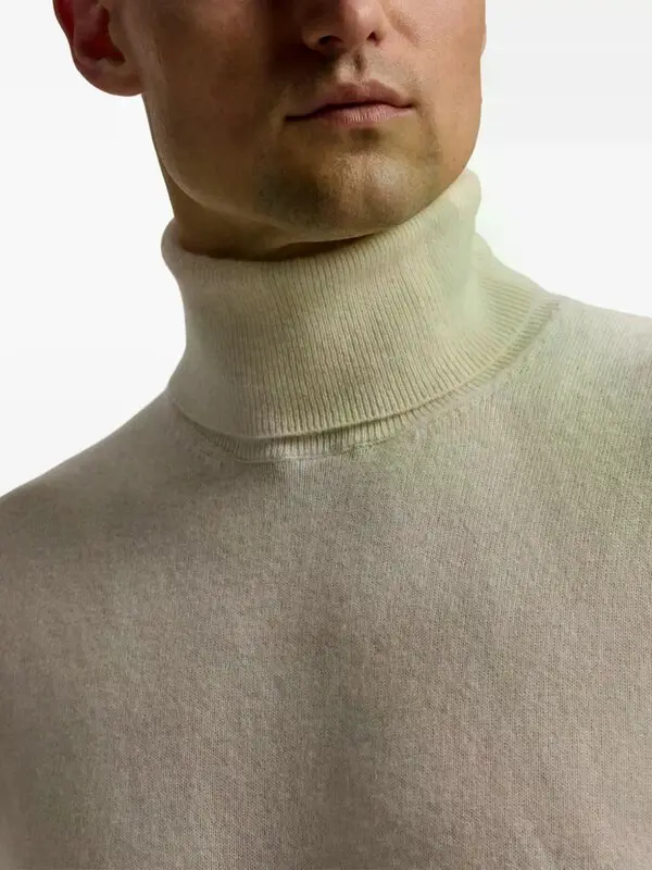 Ralph Lauren Purple Label Cashmere Turtleneck Sweater - White
