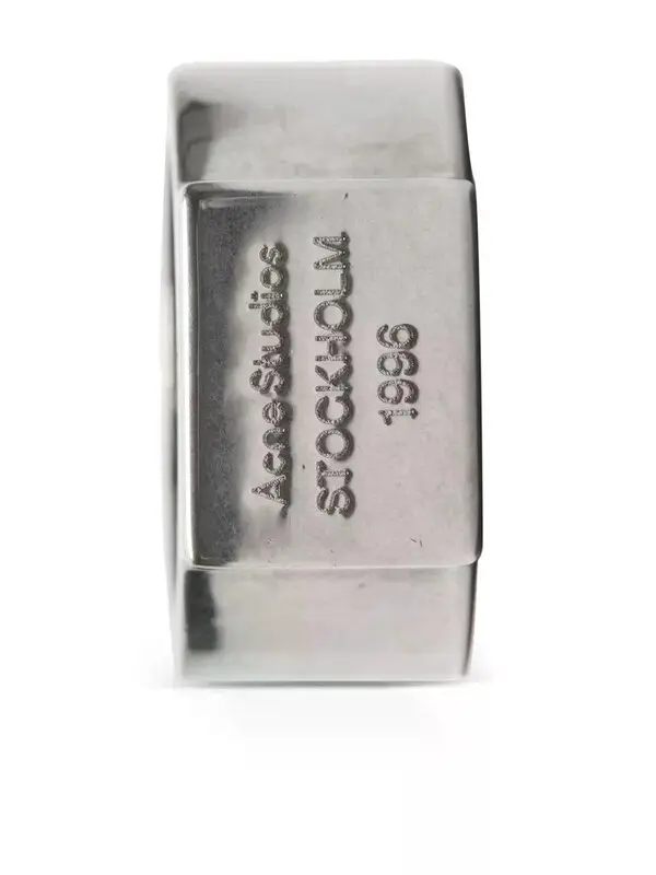 Acne Studios Rectangular Logo Signet Ring