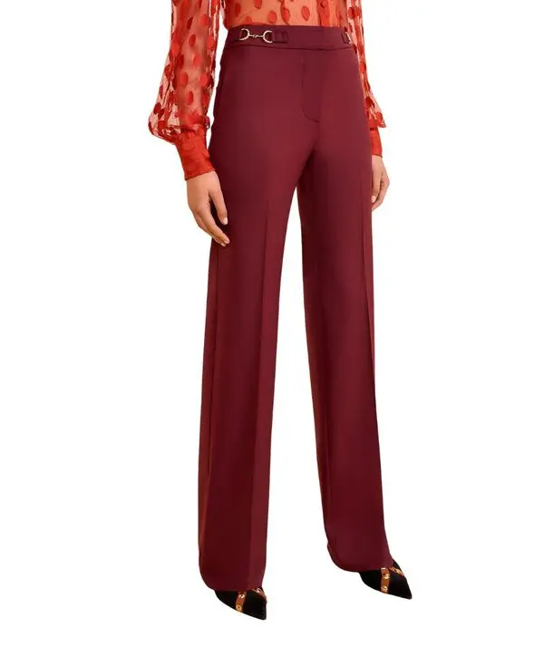 Ulla Johnson Quartier Mid-rise Pants - Bordeaux