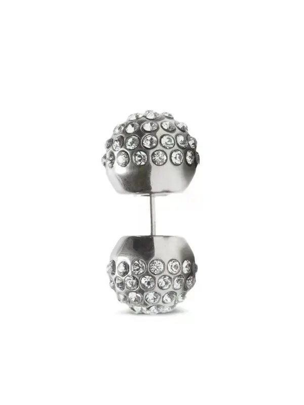 Acne Studios Crystal-embellished Ball Earrings