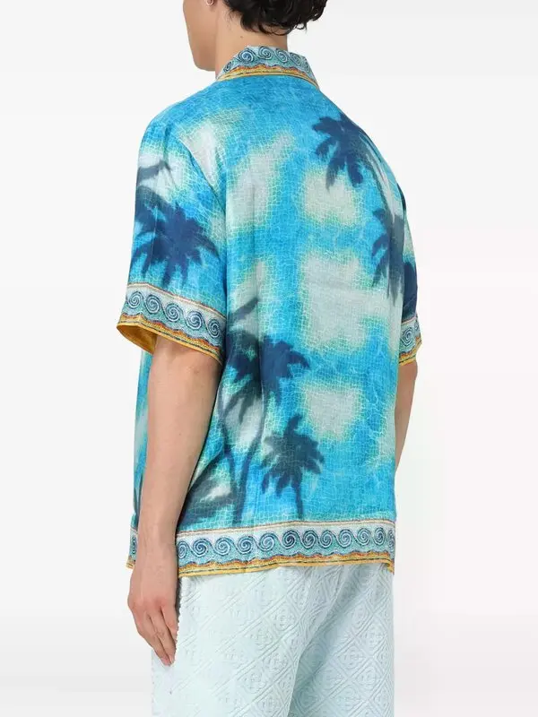 Casablanca Palm-tree Mosaic Shirt