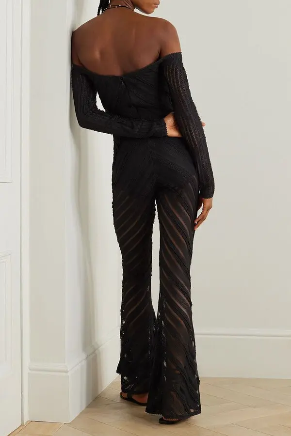 Charo Ruiz Ibiza Zaray Stretch-lace Jumpsuit