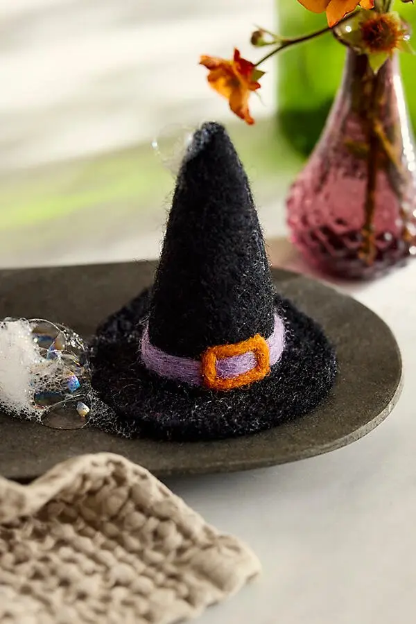 TERRAIN Felted Witch's Hat Soap - Black