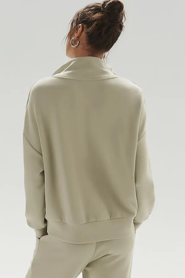 Varley Hawley Half-zip Sweatshirt - Shadow Marle