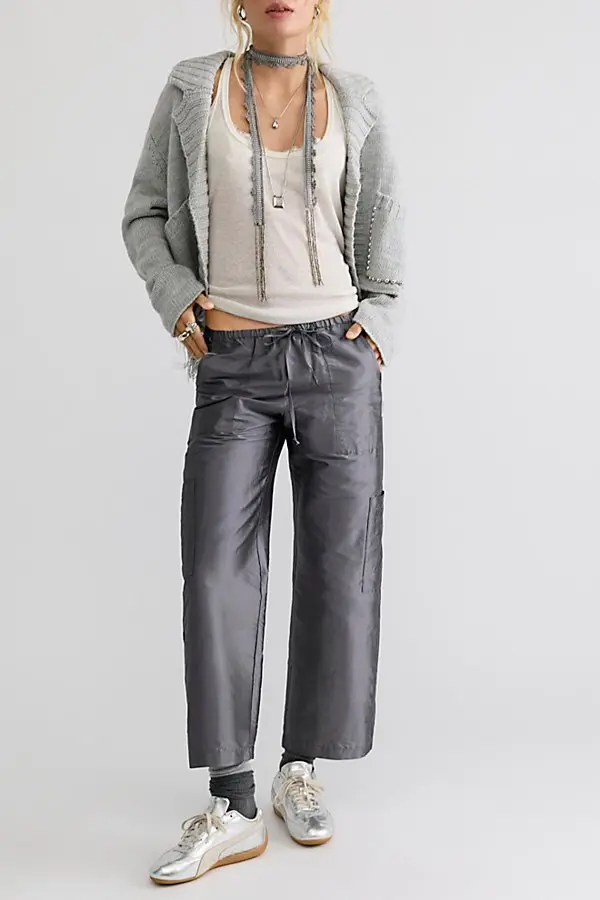 UNDERSTATED LEATHER Cropped Rodeo Trench Knit Cardigan