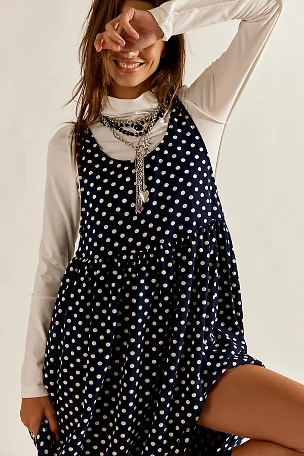 Free People Polka Dot Midi Dress