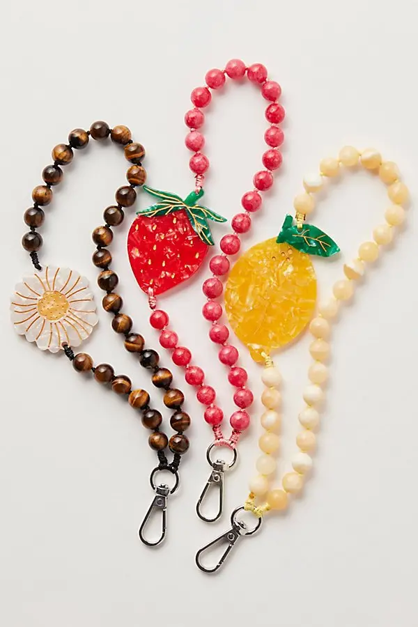 SOLAR ECLIPSE Bracelet Phone Chain - Strawberry