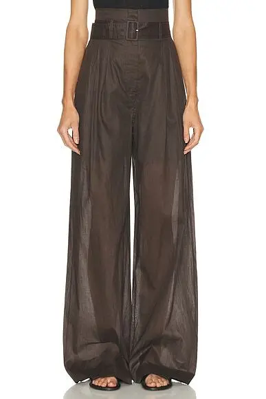 Adam Lippes Jericho Pant - Ebony