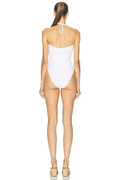 Alaïa One Piece Swimsuit - Blanc