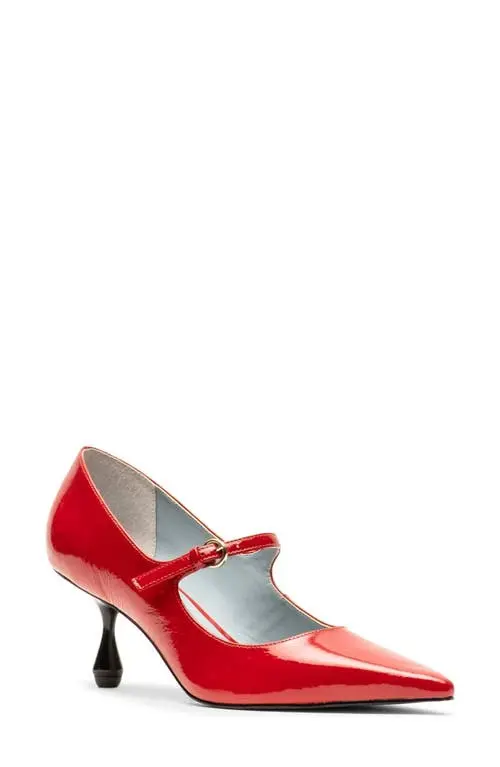 FRANCES VALENTINE Naomi Pointed Toe Mary Jane Pump - Red