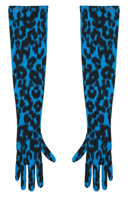 SAVAGE X FENTY City Kitty Opera Gloves - Blue Euphoria Vintage