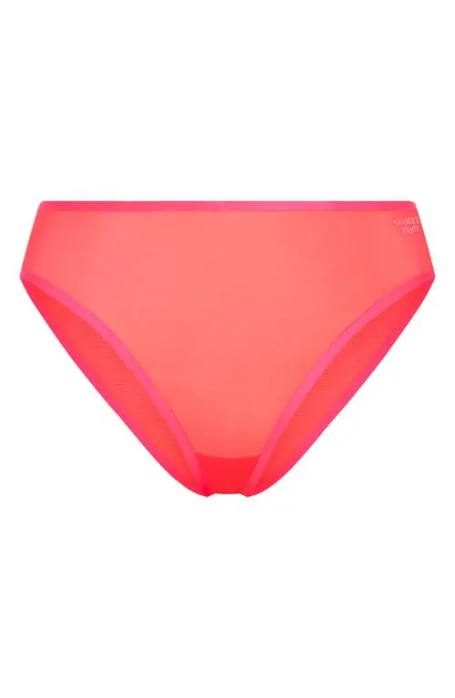 SAVAGE X FENTY Sheer X Cheeky Briefs - Open Late Red